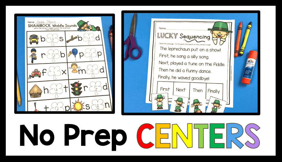 FREE March Math and Literacy Centers — Keeping My Kiddo Busy