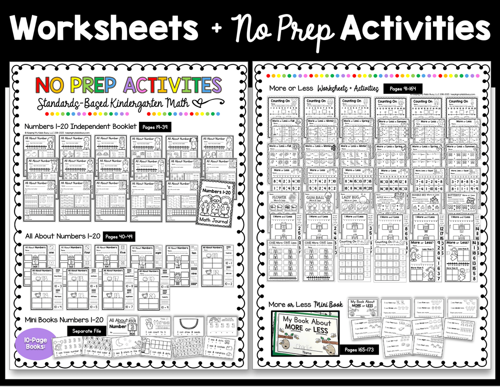 Counting and Cardinality FREEBIES — Keeping My Kiddo Busy