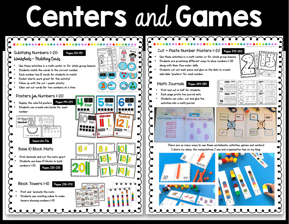 Counting and Cardinality FREEBIES — Keeping My Kiddo Busy