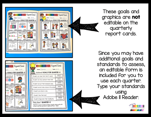 Pre-K Report Cards and Assessments FREE Download Transitional ...