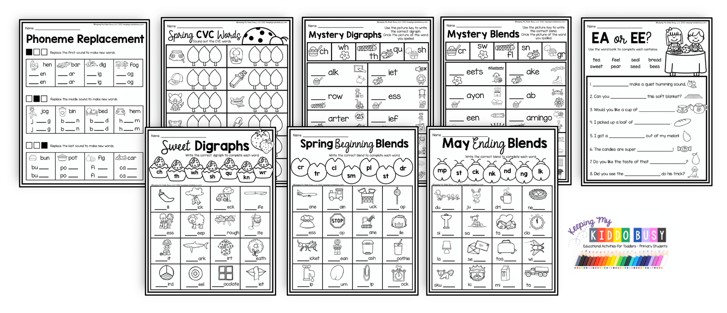 May activities and worksheets for first grade - FREEBIES — Keeping My ...