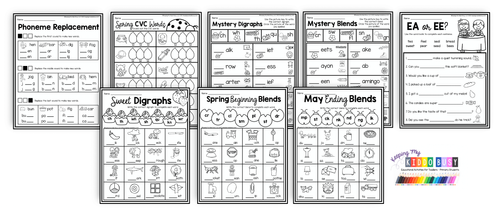 May activities and worksheets for first grade - FREEBIES — Keeping My ...