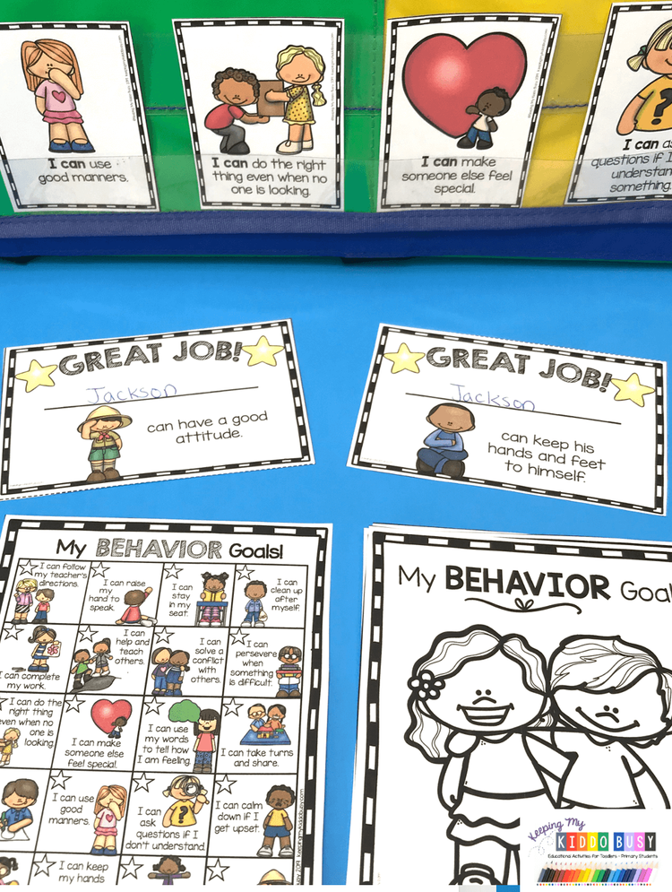 Student Behavior Goal Setting Kit — Keeping My Kiddo Busy