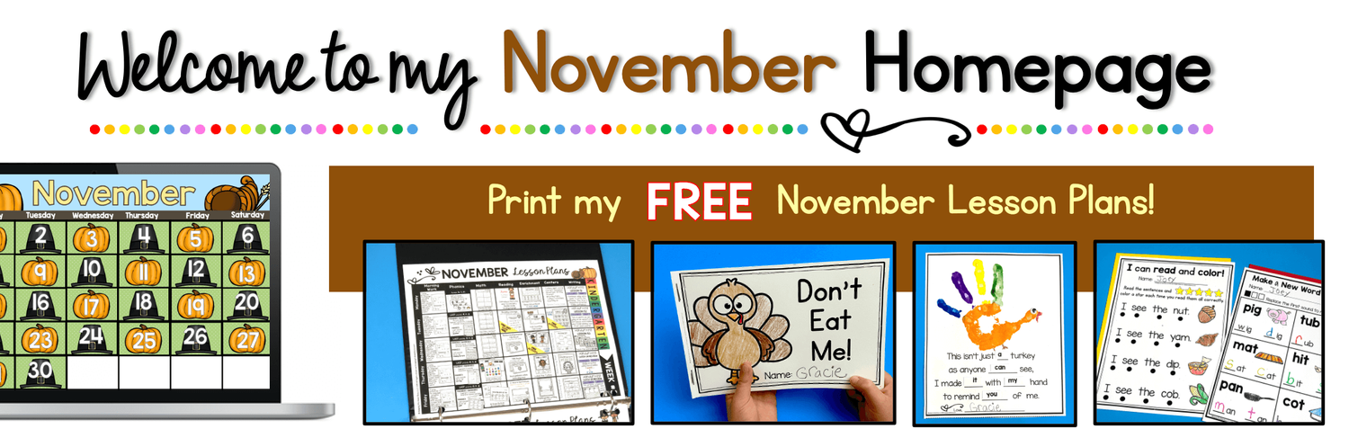 NOVEMBER — Keeping My Kiddo Busy