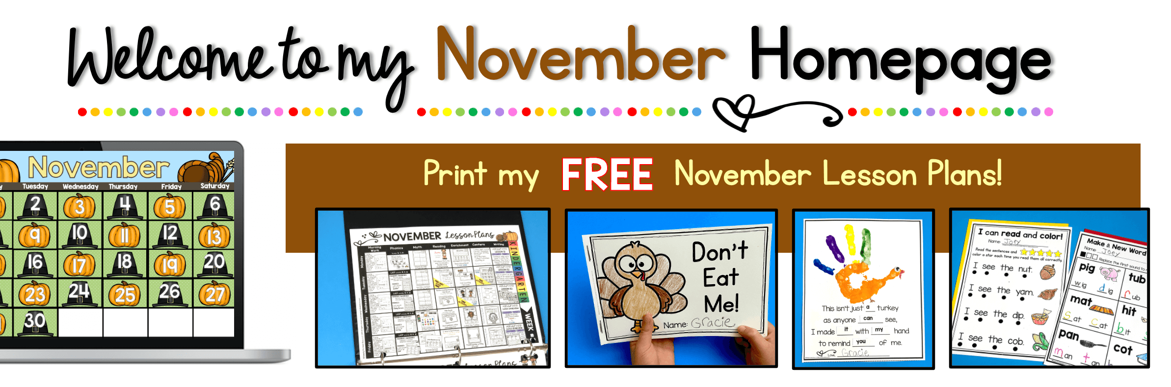 NOVEMBER — Keeping My Kiddo Busy