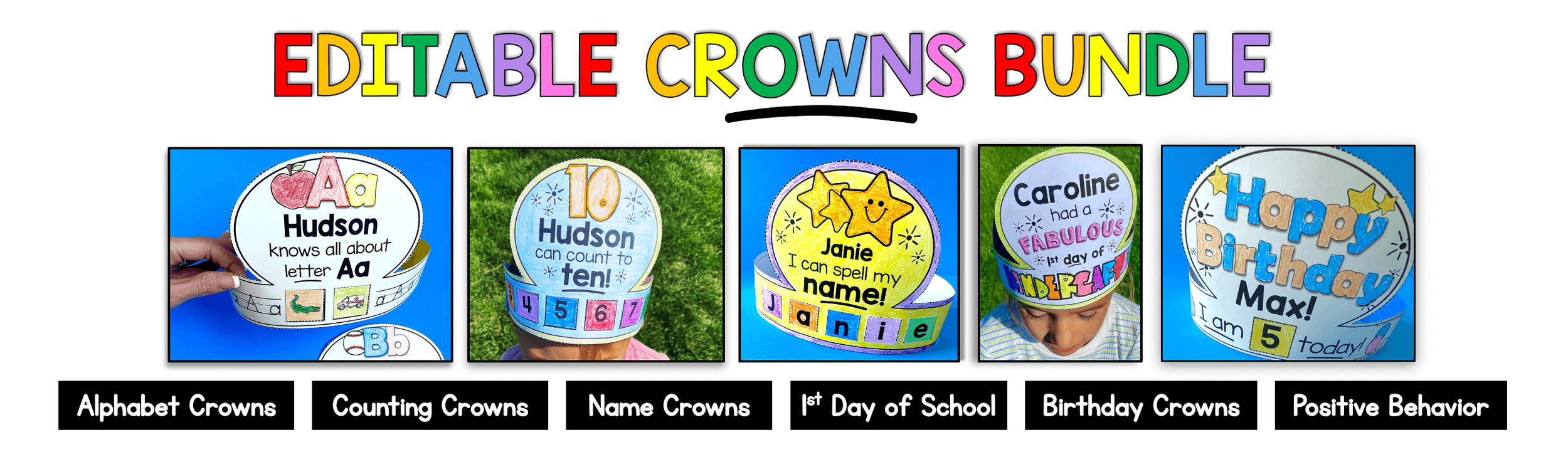 Editable Crowns and Hats - Birthday - Name - FREE NEW YEAR HAT ...