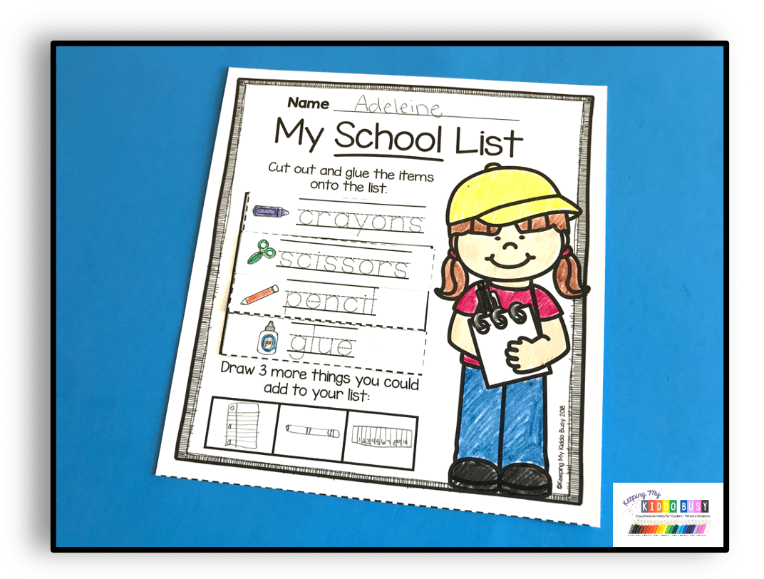 Writing Lists in Kindergarten - Unit 2 FREEBIE — Keeping My Kiddo Busy