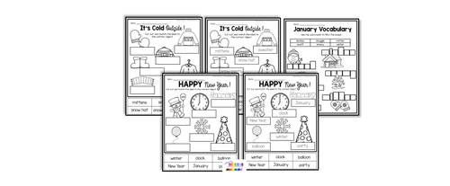 First Grade January Worksheets FREEBIES — Keeping My Kiddo Busy