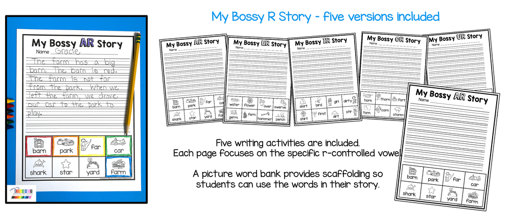 Bossy R Phonics Unit - R Controlled Vowels - FREEBIES — Keeping My ...