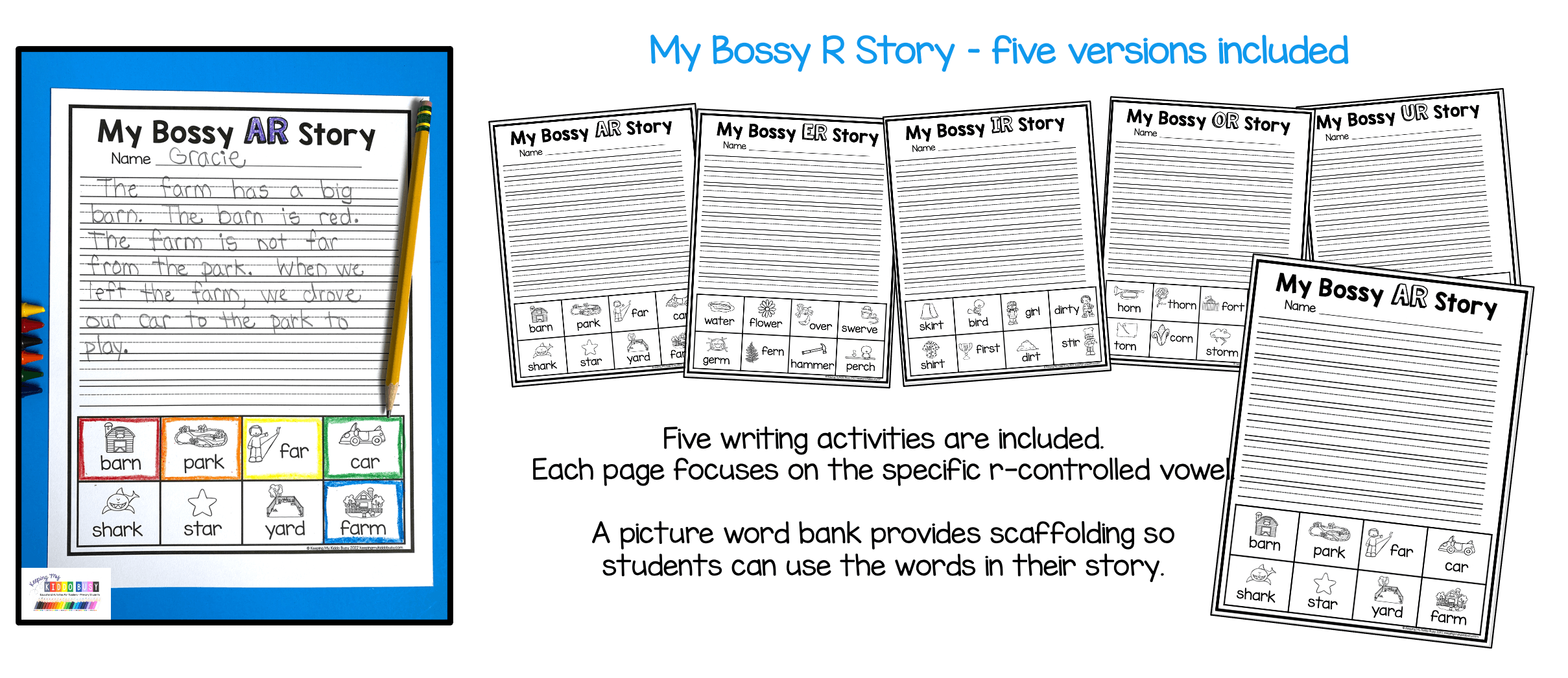Bossy R Phonics Unit - R Controlled Vowels - FREEBIES — Keeping My ...