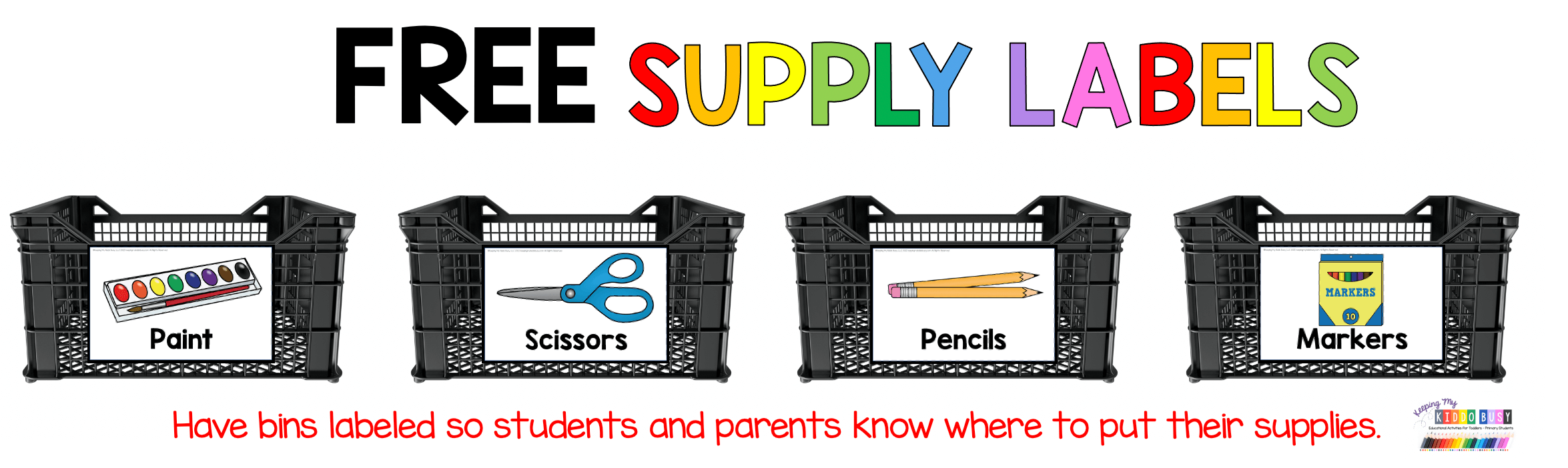 FREE lesson plans for the first day of kindergarten — Keeping My Kiddo Busy