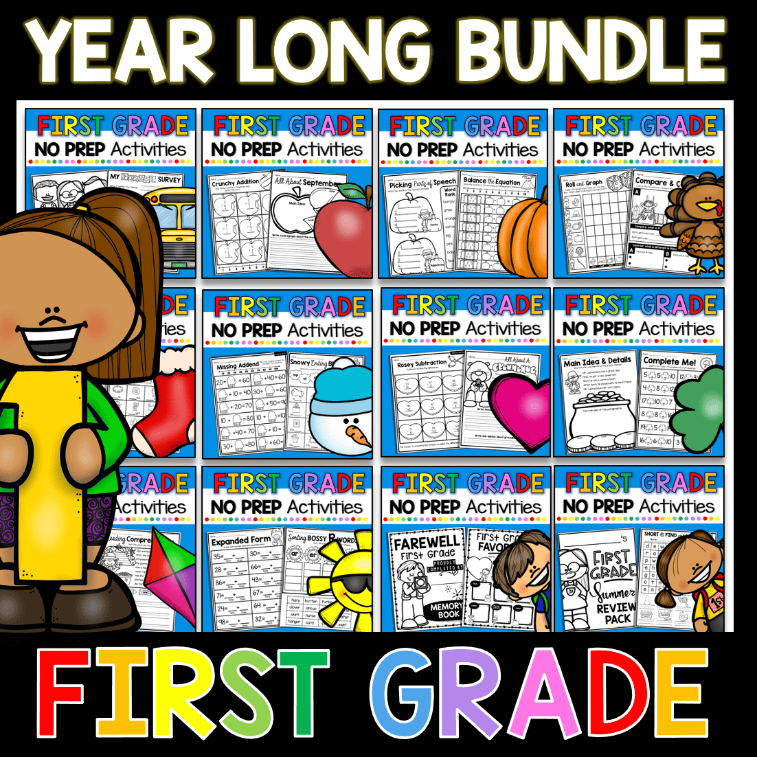 First Grade No Prep Packs — Keeping My Kiddo Busy
