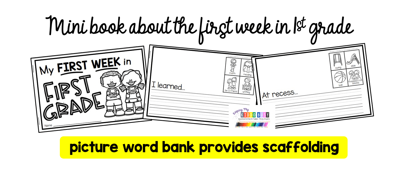 First Grade Back to School Activities FREE WORKSHEETS — Keeping My ...