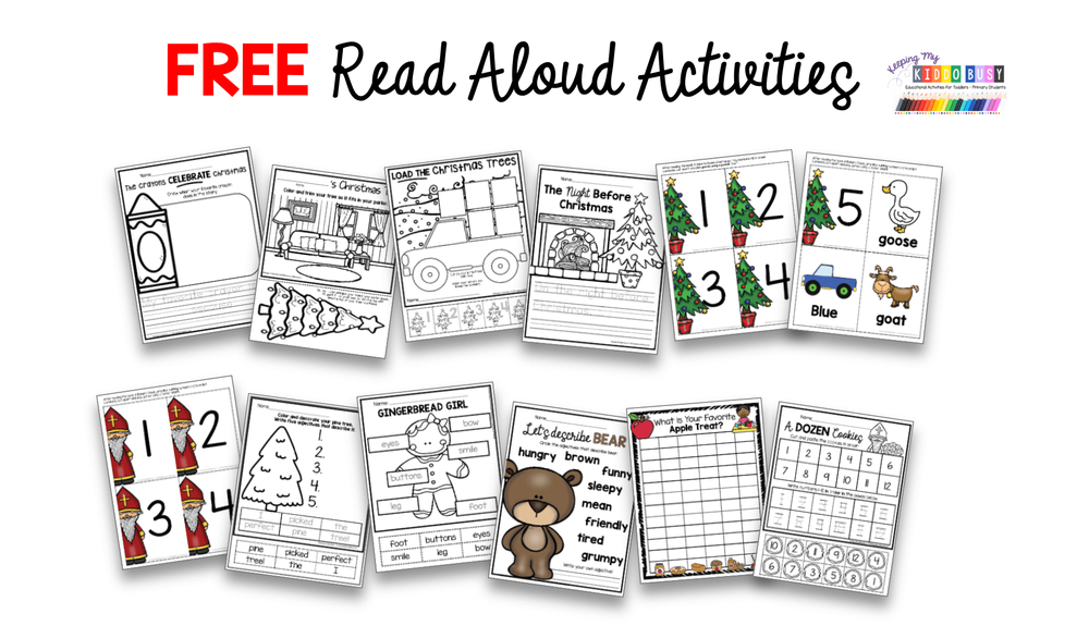 Favorite Christmas Read Aloud Books FREE ACTIVITIES — Keeping My Kiddo Busy