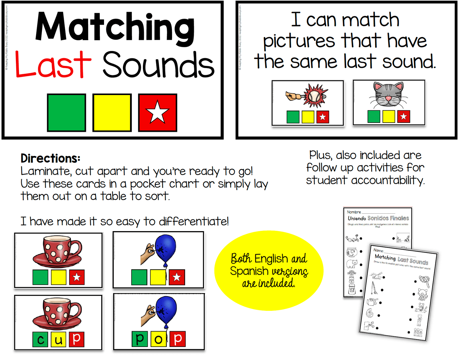 November Pocket Chart Centers — Keeping My Kiddo Busy