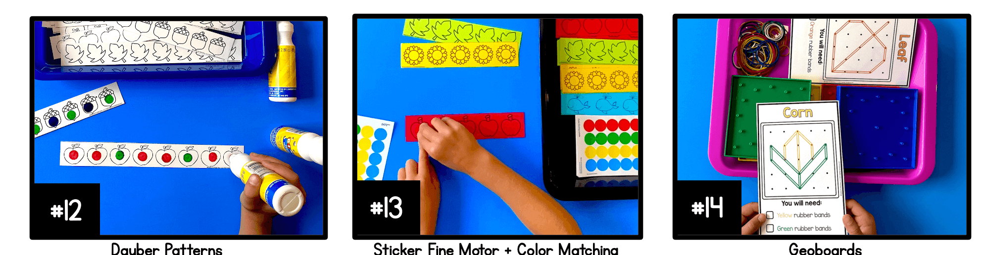 Fall Fine Motor Centers for Preschool and Kindergarten - FREE ...