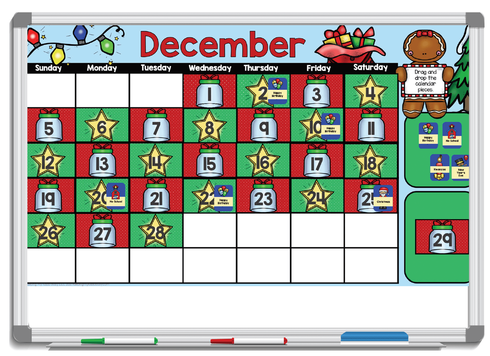 December Calendar and Morning Meeting in Kindergarten — Keeping My ...