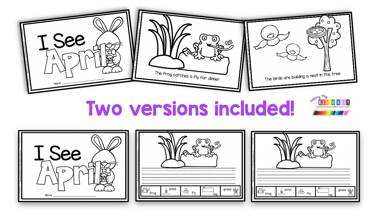 First Grade Activities for April FREE WORKSHEETS — Keeping My Kiddo Busy