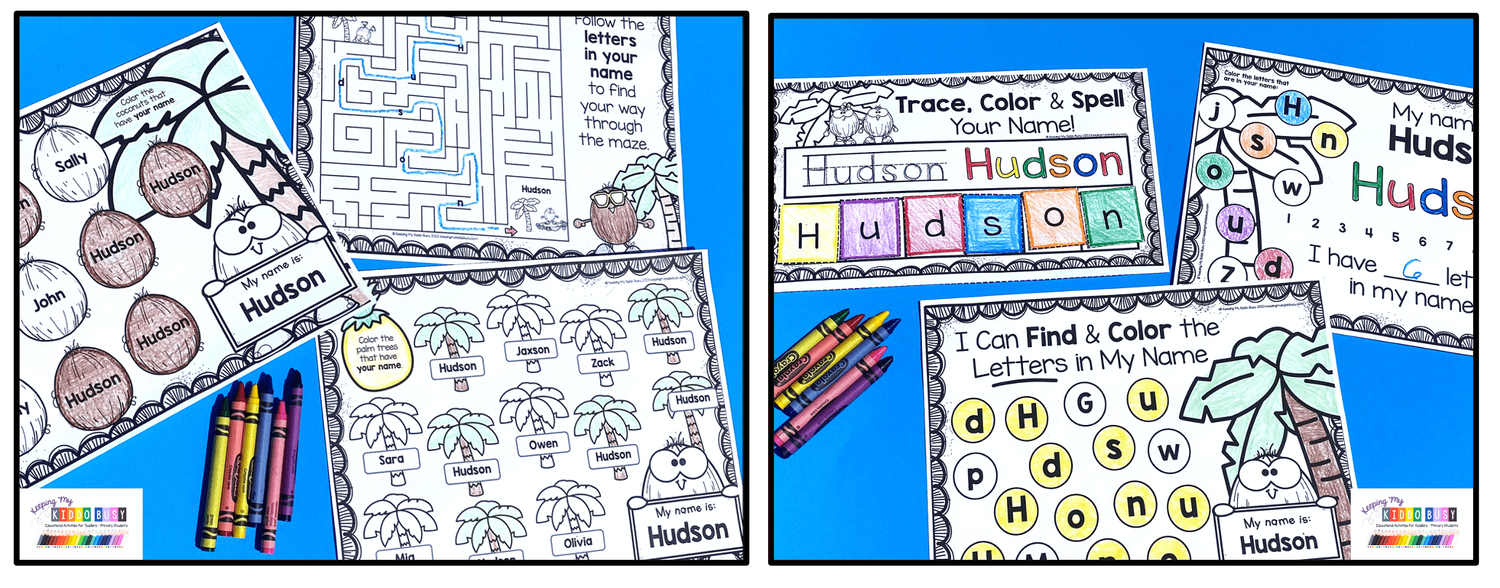 Chicka Chicka Boom Boom - Name Activities and Crafts for Preschool and ...