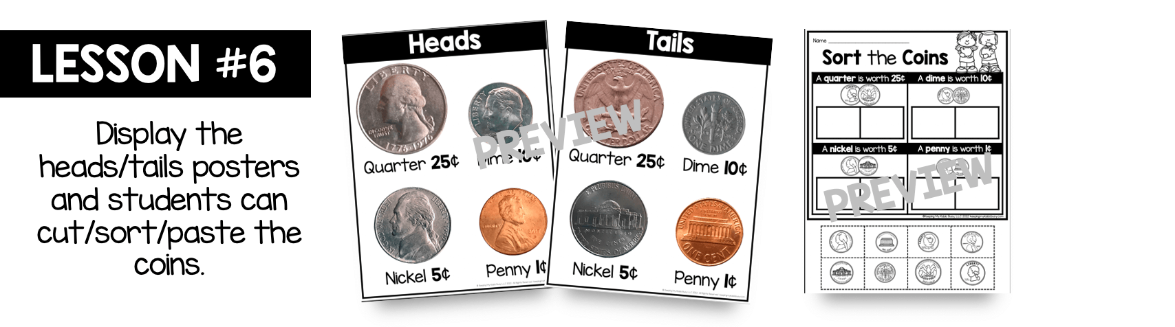 Dollars and Coins - Money Math for Kindergarten and First Grade ...