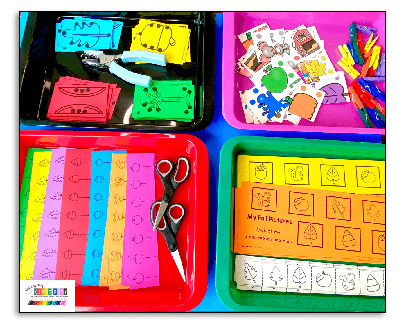 Fall Fine Motor Centers for Preschool and Kindergarten - FREE ...