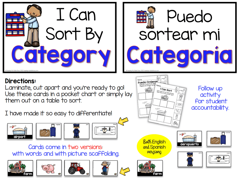 September Pocket Chart Centers — Keeping My Kiddo Busy