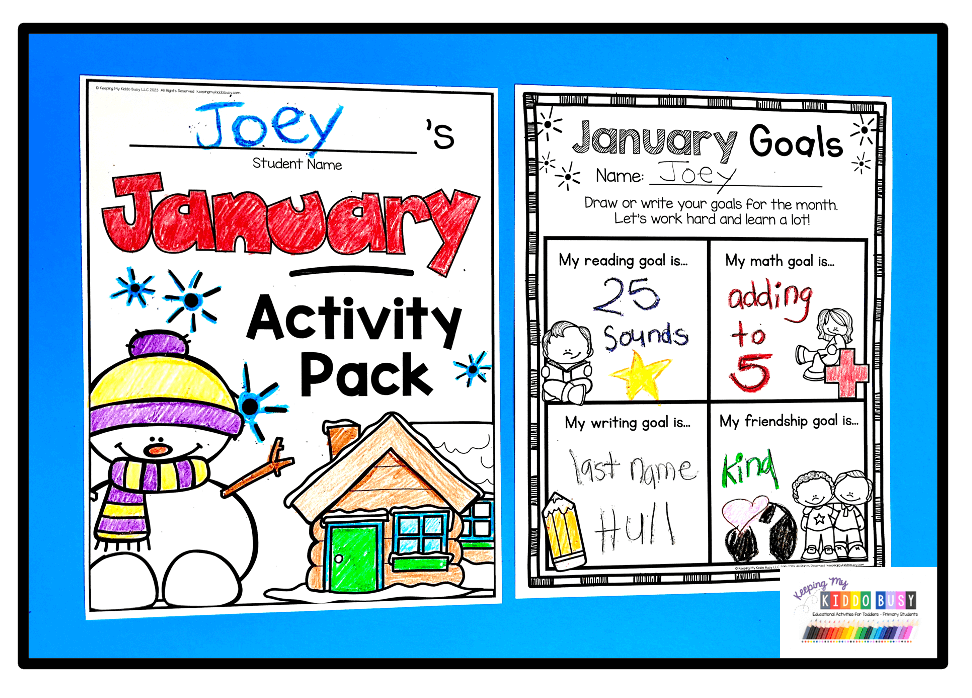 January No Prep Math & Literacy Pack - FREEBIES — Keeping My Kiddo Busy