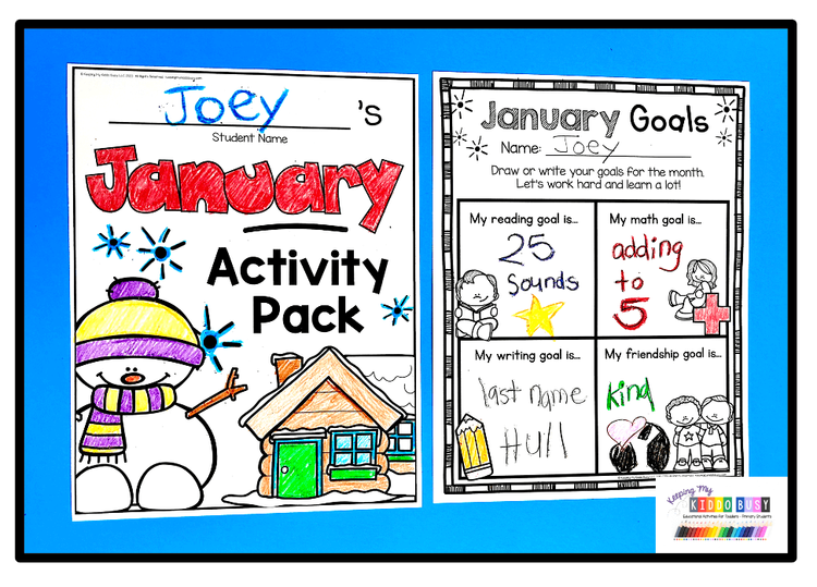 January No Prep Math & Literacy Pack - FREEBIES — Keeping My Kiddo Busy