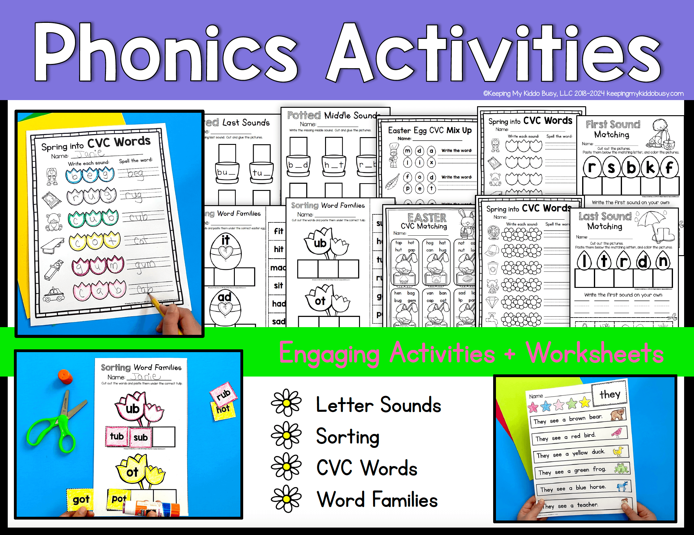 April in Kindergarten - FREE WORKSHEETS — Keeping My Kiddo Busy