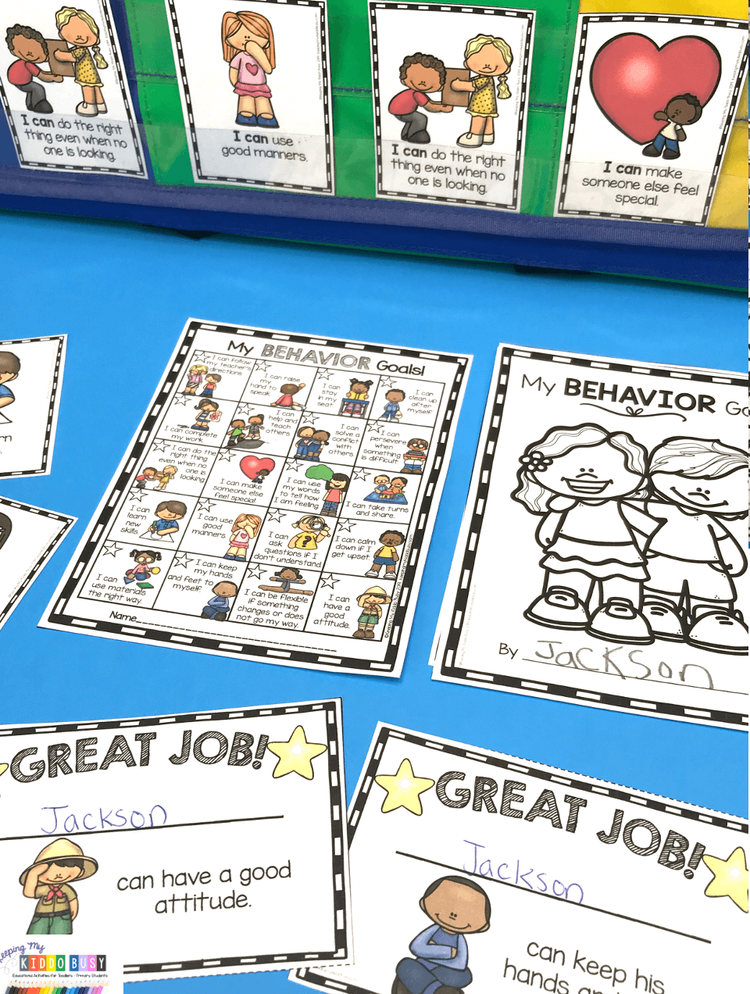 Student Behavior Goal Setting Kit — Keeping My Kiddo Busy