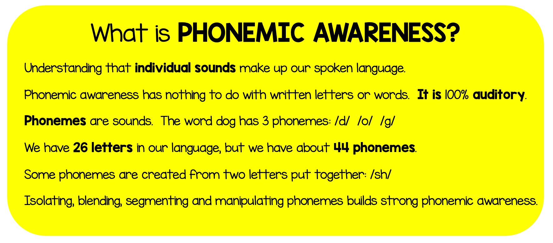 Phonemic Awareness in Pre-K and Kindergarten FREEBIES — Keeping My ...