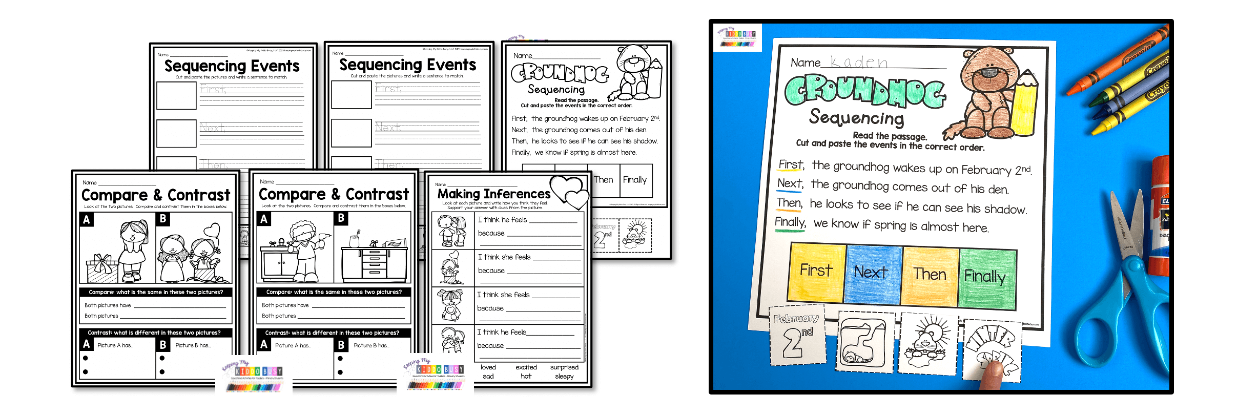 First Grade February Worksheets and Activities FREEBIES — Keeping My ...