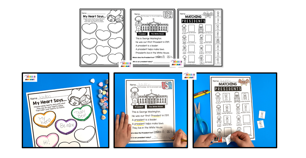 First Grade February Worksheets and Activities FREEBIES — Keeping My ...