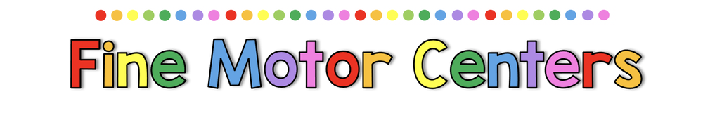 Fall Fine Motor Centers for Preschool and Kindergarten - FREE ...