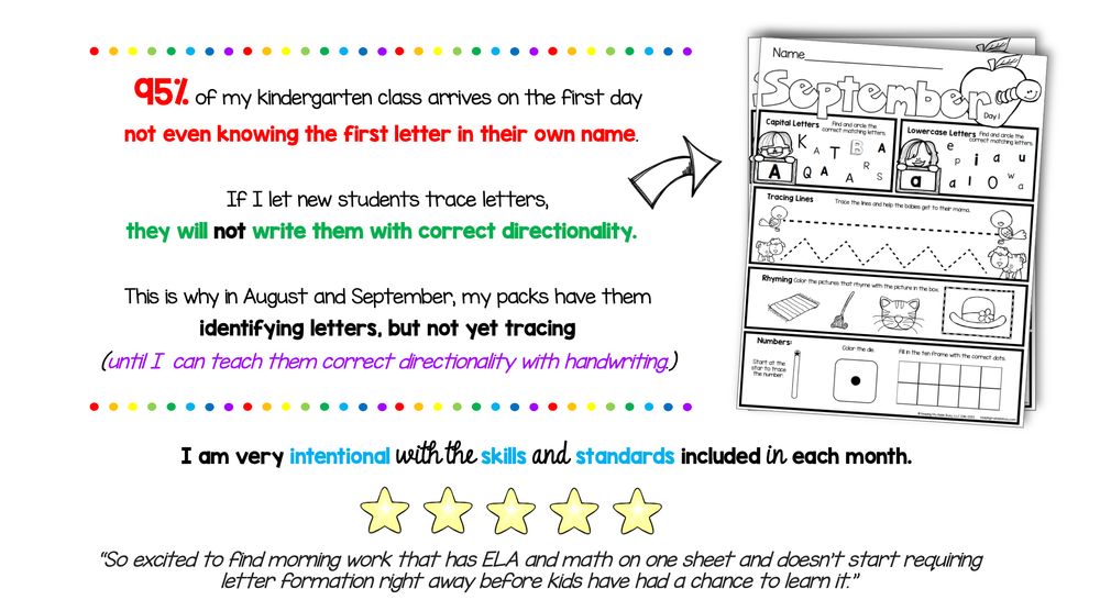 Morning Seat Work — Keeping My Kiddo Busy