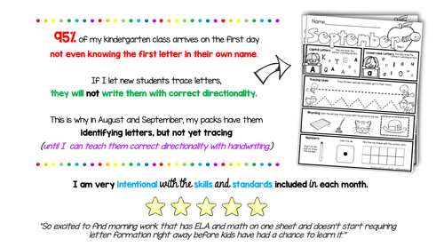 Morning Seat Work — Keeping My Kiddo Busy