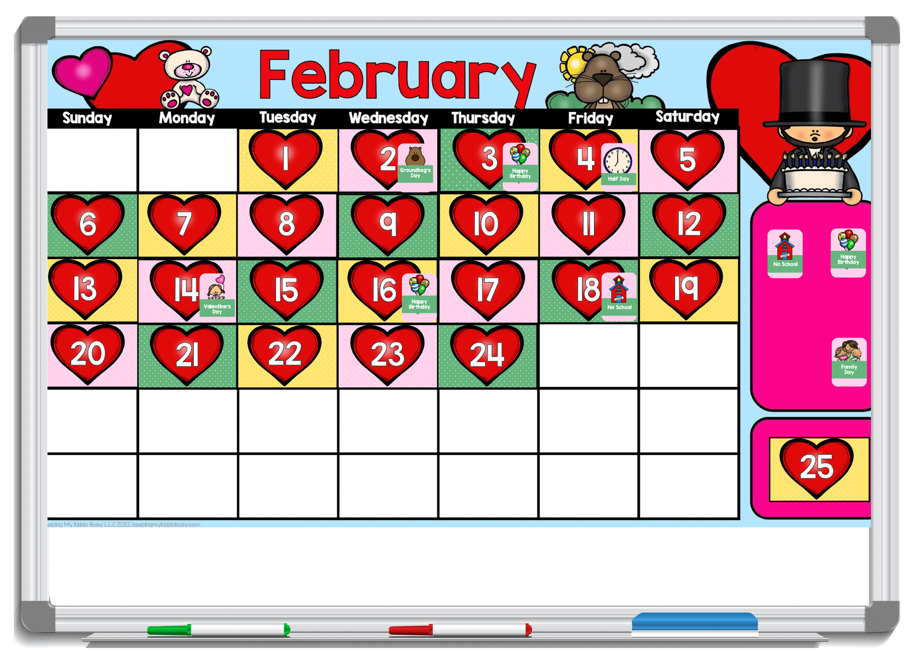 February Calendar Time In Kindergarten Keeping My Kiddo Busy