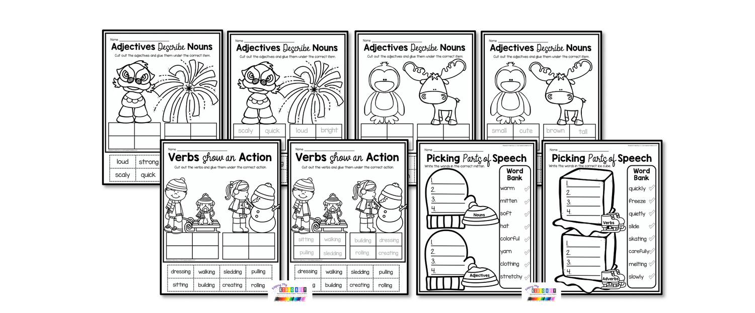 First Grade January Worksheets FREEBIES — Keeping My Kiddo Busy