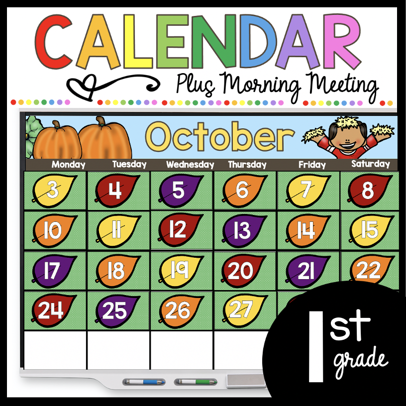 First Grade calendar — Keeping My Kiddo Busy