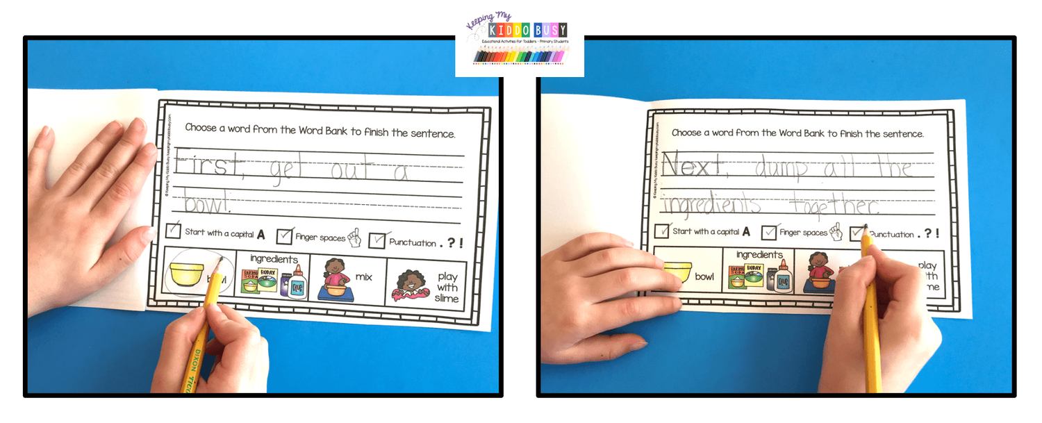 Expository "How-To" Writing FREEBIE — Keeping My Kiddo Busy