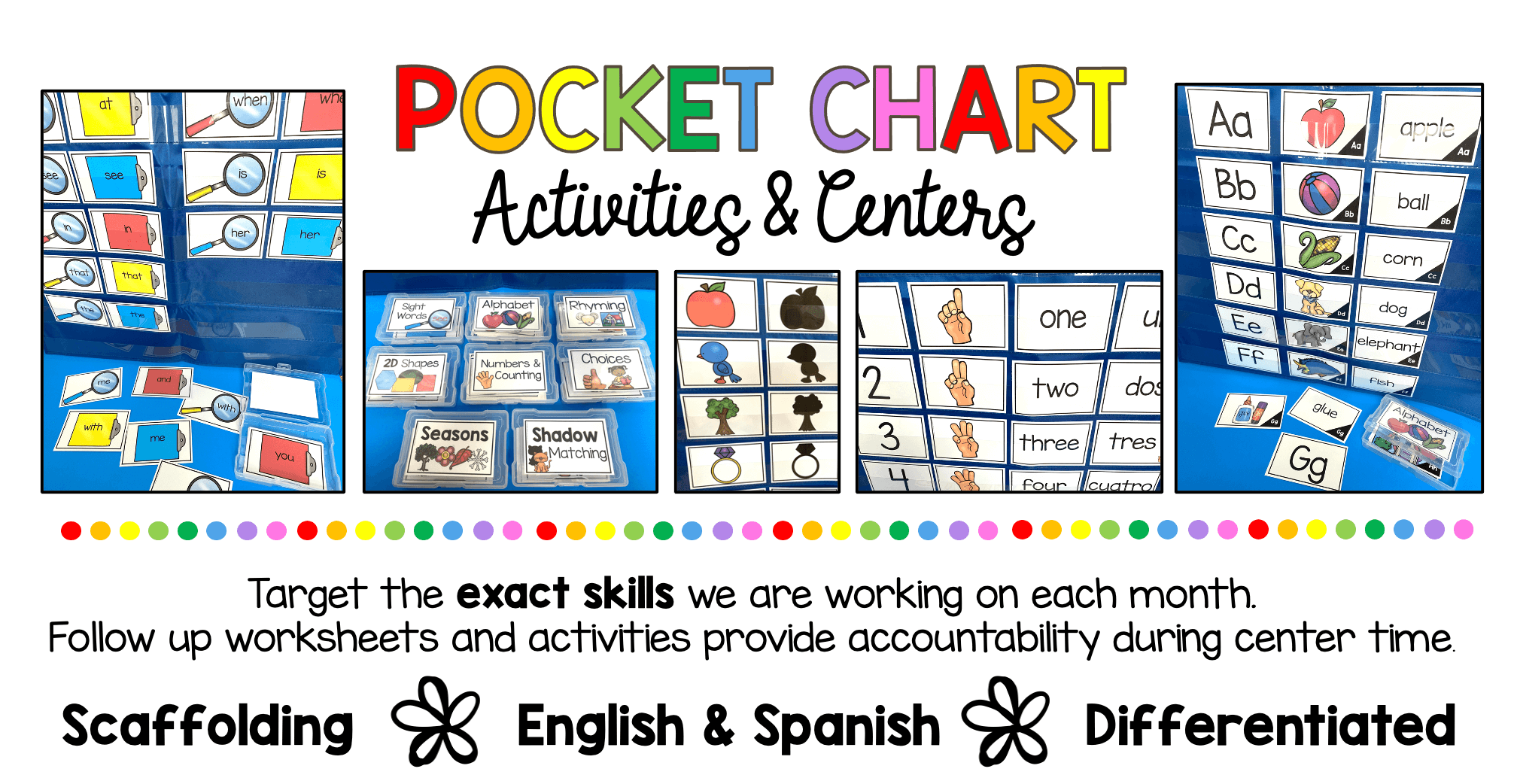 Back to School Pocket Chart Centers — Keeping My Kiddo Busy