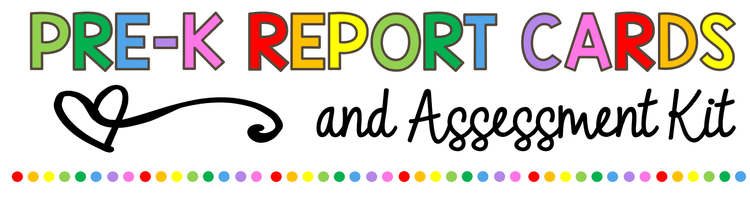 Pre-K Report Cards and Assessments FREE Download Transitional ...