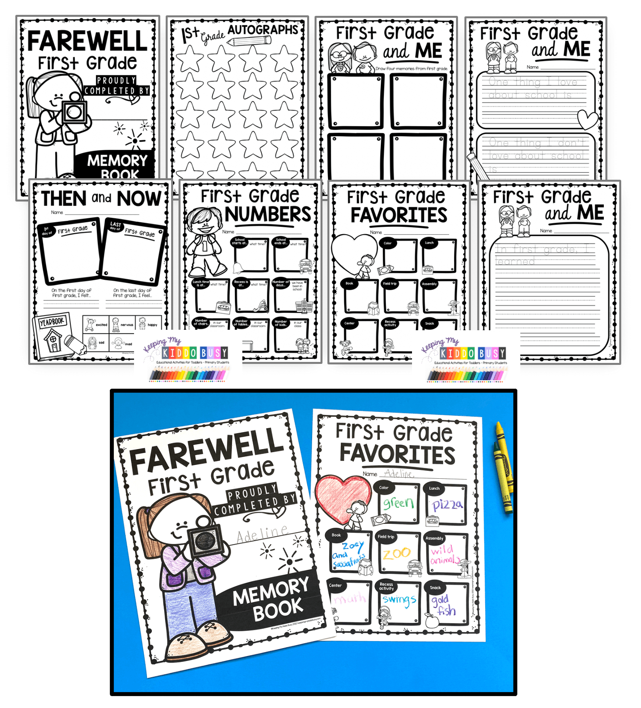 June activities and worksheets for first grade - FREEBIES — Keeping My ...