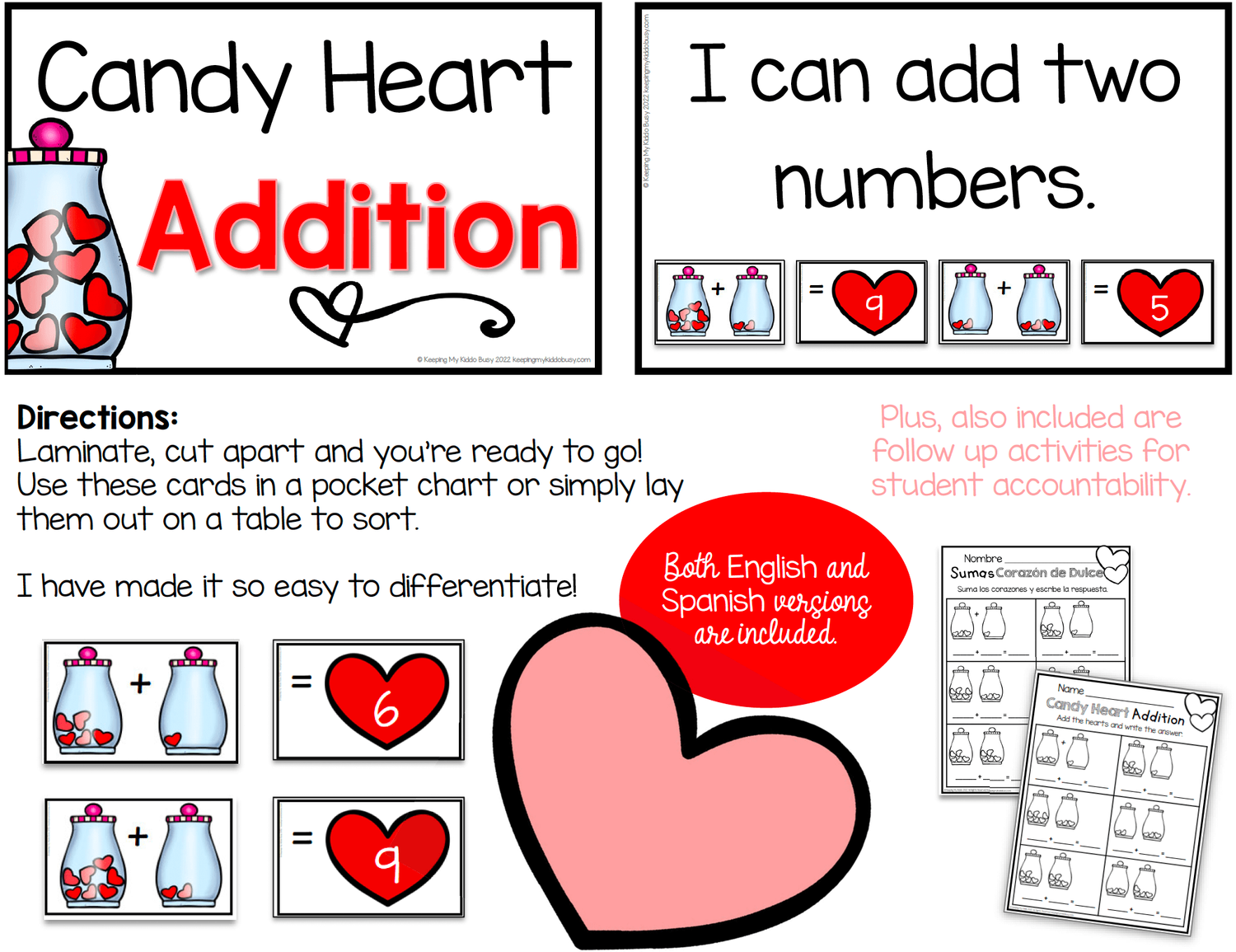 February Pocket Chart Kits — Keeping My Kiddo Busy