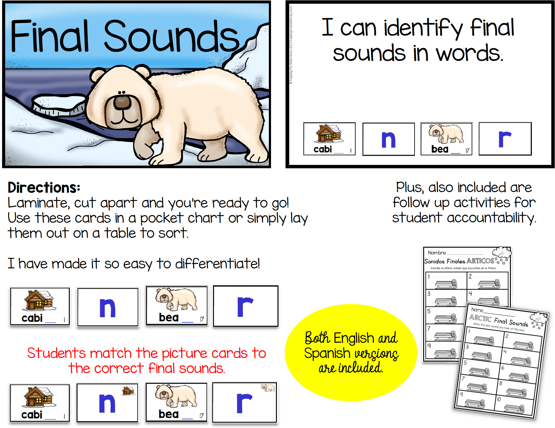 January Pocket Chart Kits — Keeping My Kiddo Busy