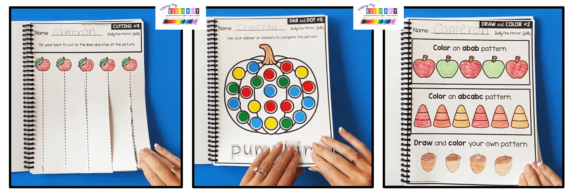 Fall Fine Motor Centers for Preschool and Kindergarten - FREE ...