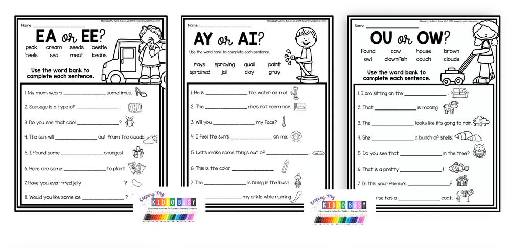 June activities and worksheets for first grade - FREEBIES — Keeping My ...