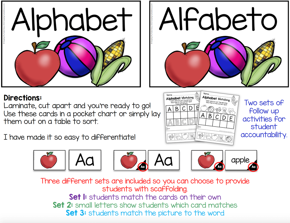Back to School Pocket Chart Centers — Keeping My Kiddo Busy