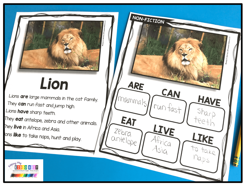 Non-Fiction Writing Unit FREEBIE — Keeping My Kiddo Busy