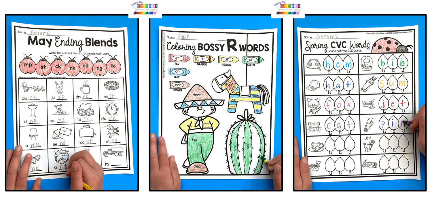 May activities and worksheets for first grade - FREEBIES — Keeping My ...
